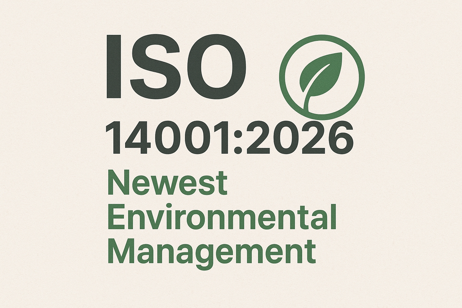 ISO 14001:2026 | Environmental Standard | CMSIPL